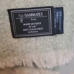 Gammatex | Other | Gammatex Wool Worsted Throw Made In Italy | Poshmark